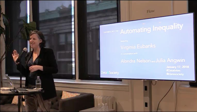 Automating Inequality: Virginia Eubanks Book Launch at Data & Society ...